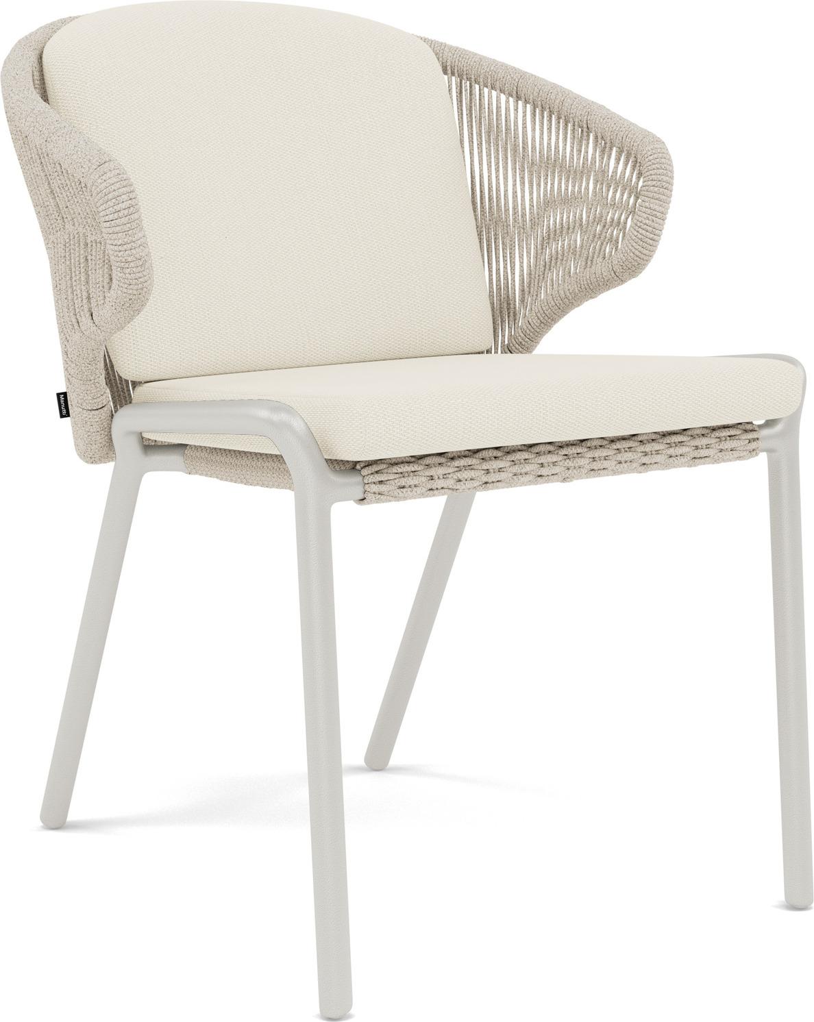 Silla de comedor de exterior Radoc - flint - cuerda de pepper | Manutti