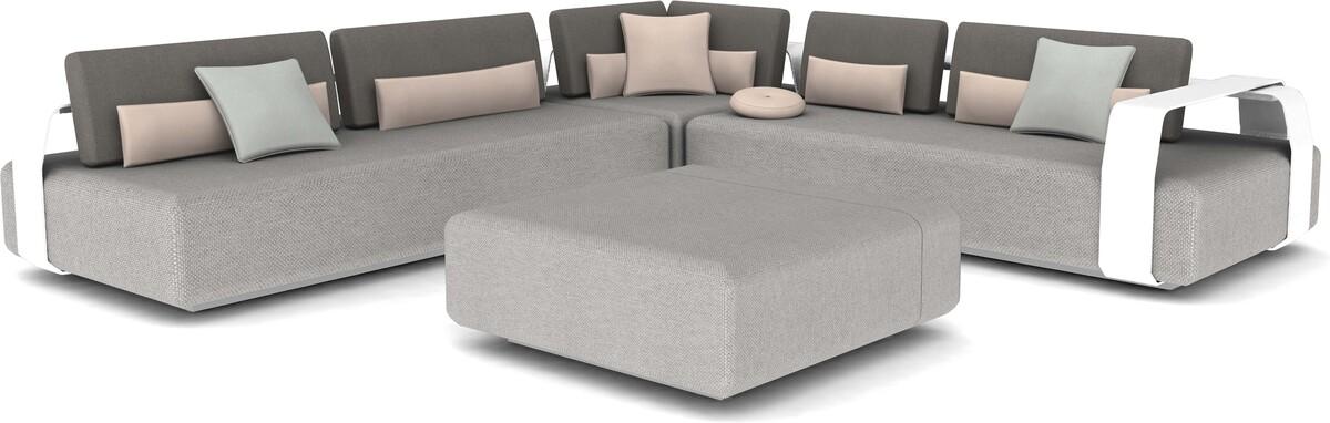 Outdoor Modular sofa Kumo Sofa set 1 - white | Manutti